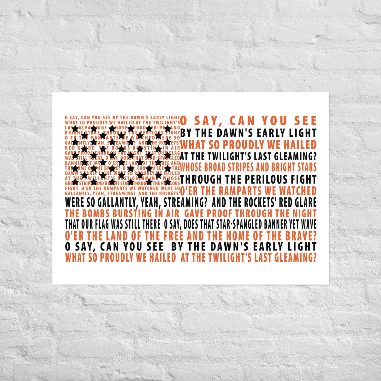 Patriotic Poster, Spooky American Flag Poster, Decorative Halloween ...
