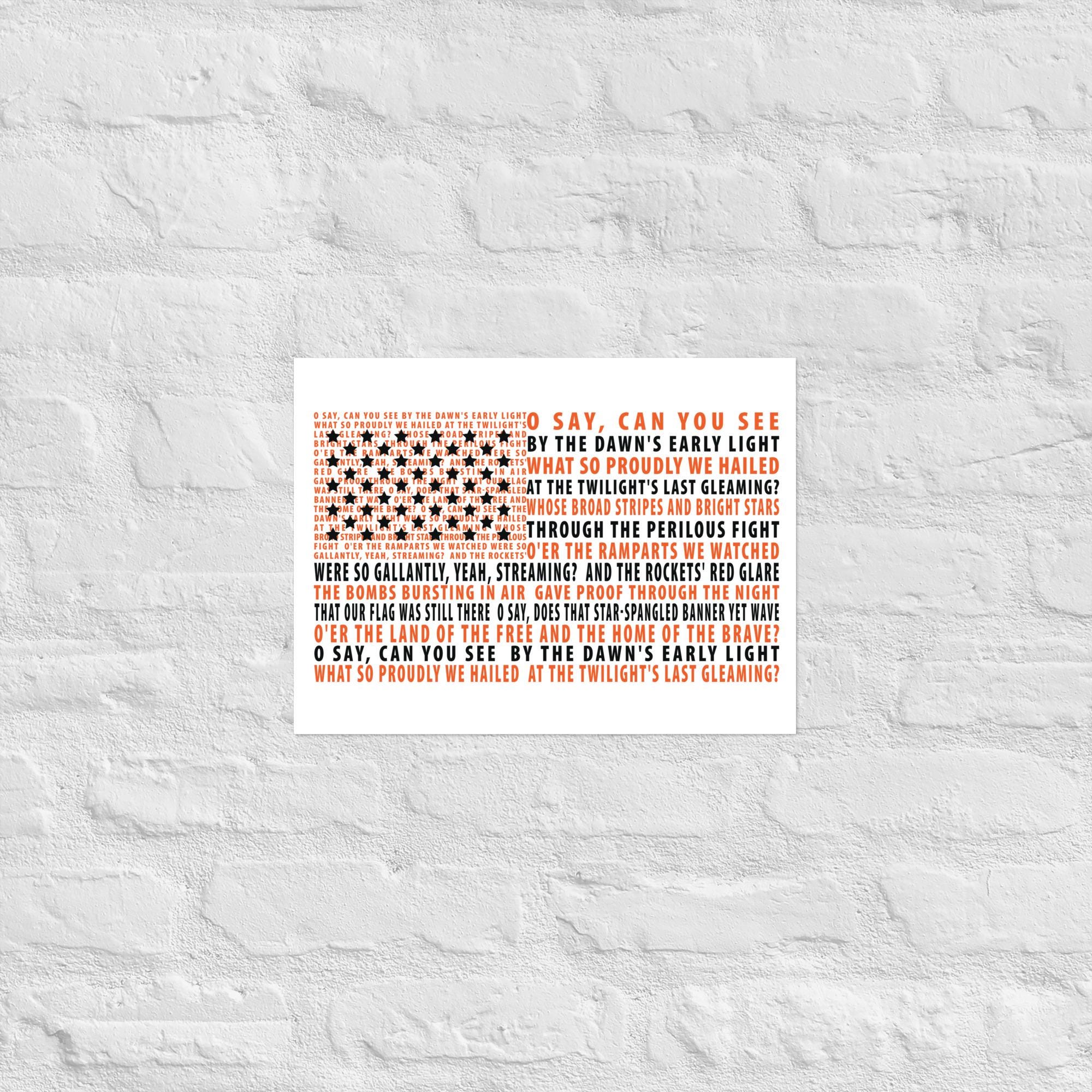 Patriotic Poster, Spooky American Flag Poster, Decorative Halloween ...