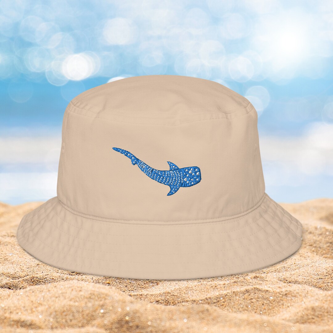 Whale Shark Organic Bucket Hat - Ocean-themed Apparel, Perfect Scuba ...