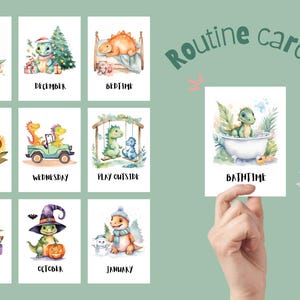 Printable Daily Routine Cards for Kids Visual Routine Cards, Schedule ...