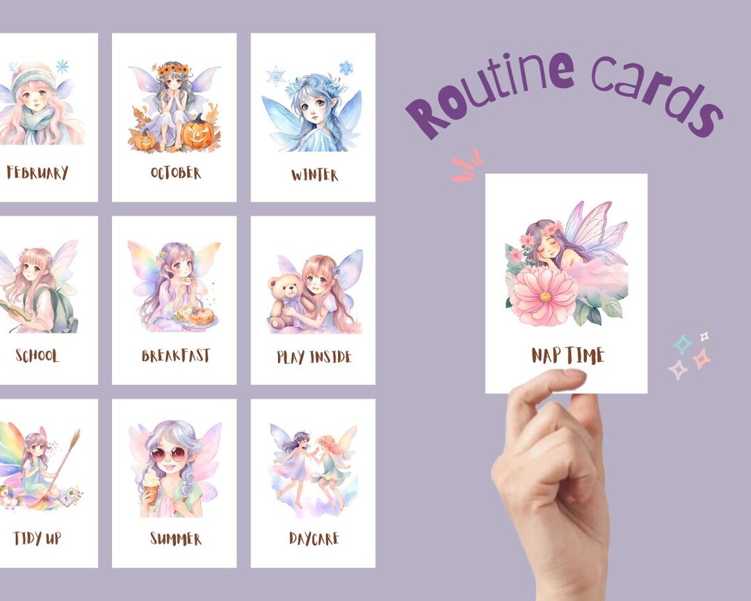 Buy Printable Daily Routine Cards for Kids Visual Routine Cards ...