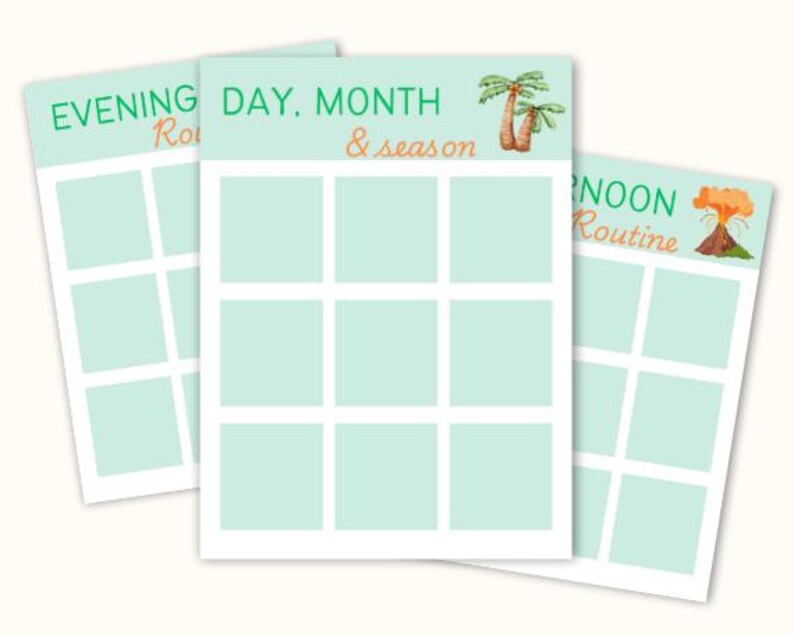 Printable Daily Routine Cards for Kids Visual Routine Cards, Schedule ...