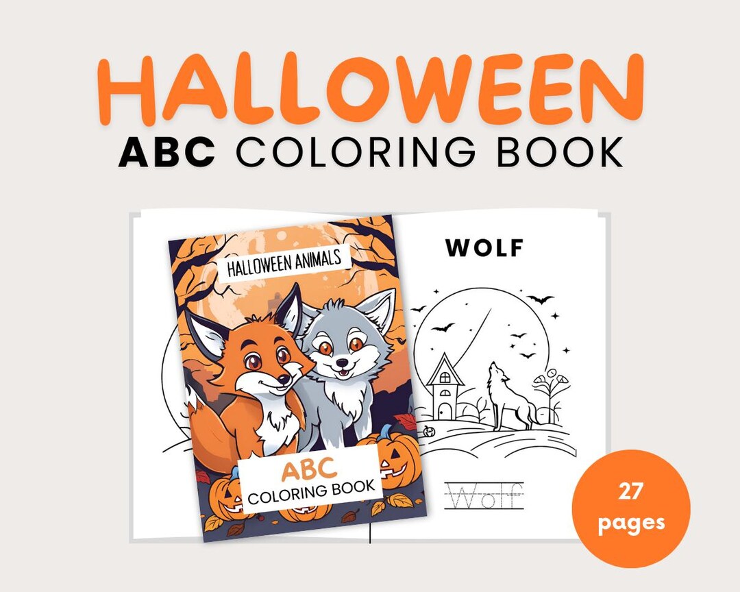 Printable ABC Coloring Book Alphabet Coloring Book, Baby's First ABC ...