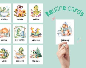 Printable Daily Routine Cards for Kids Visual Routine Cards, Schedule ...