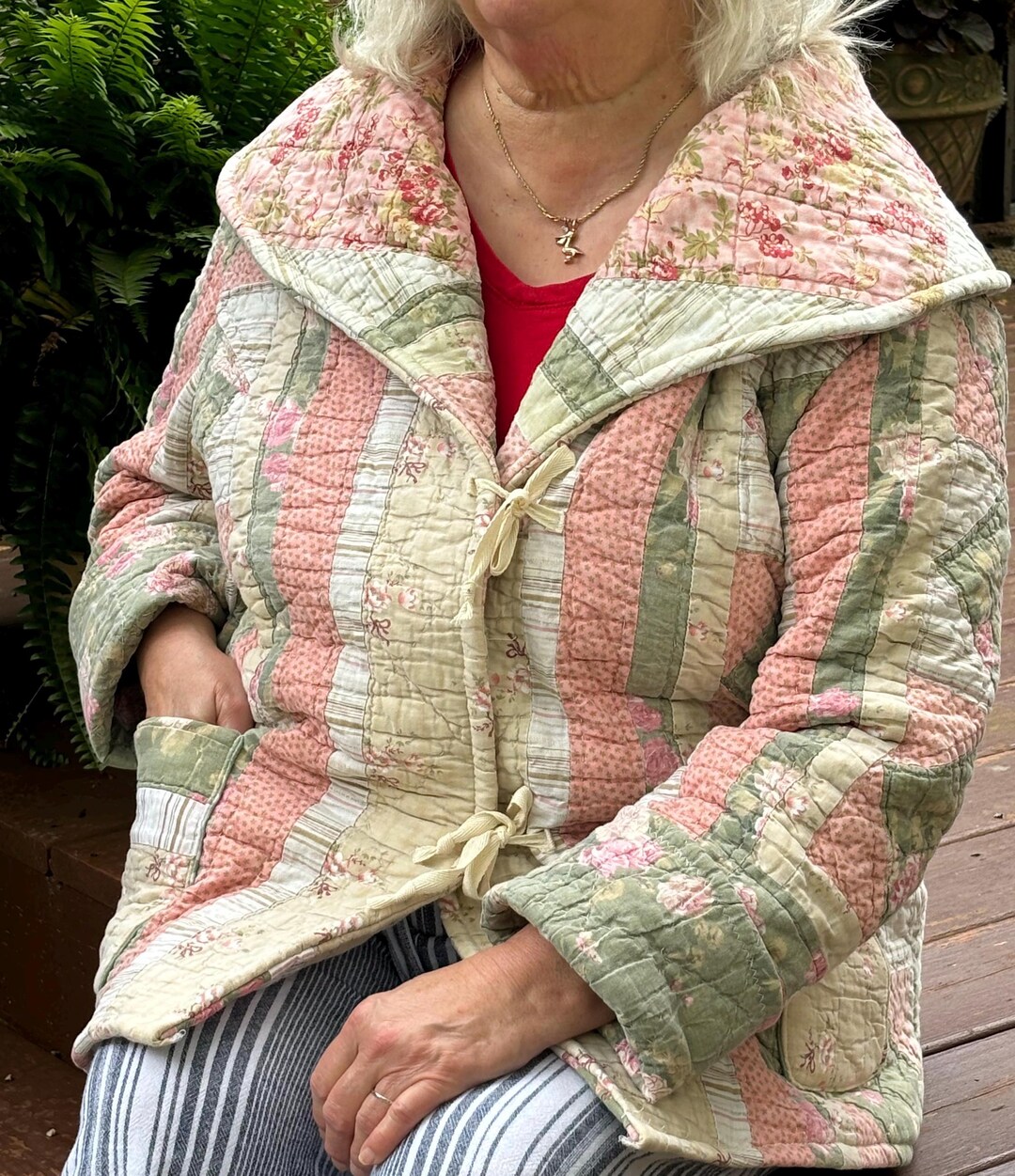Repurposed Quilted Jacket, Fall and Winter Wear, Casual Coat, Boho ...