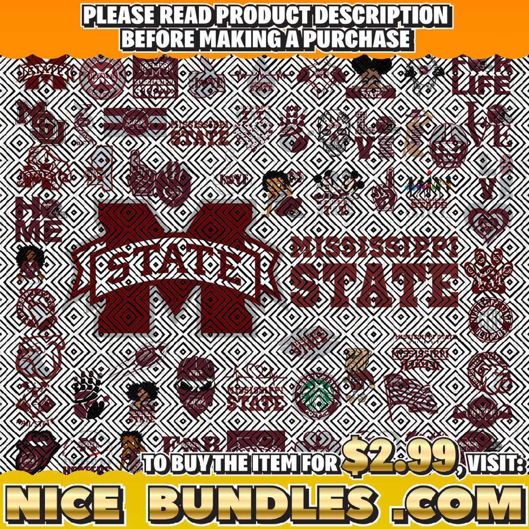 60 Files Mississippi-state-bulldogs Team Bundle Svg, Mississippi-state ...