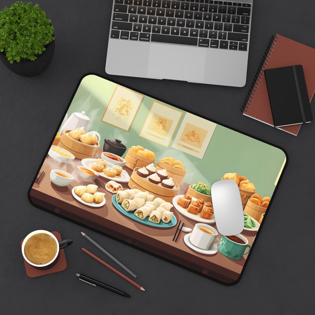 Dim Sum Desk Mat | Perfect for Home Office, Gaming, Dining, Asian Decor ...