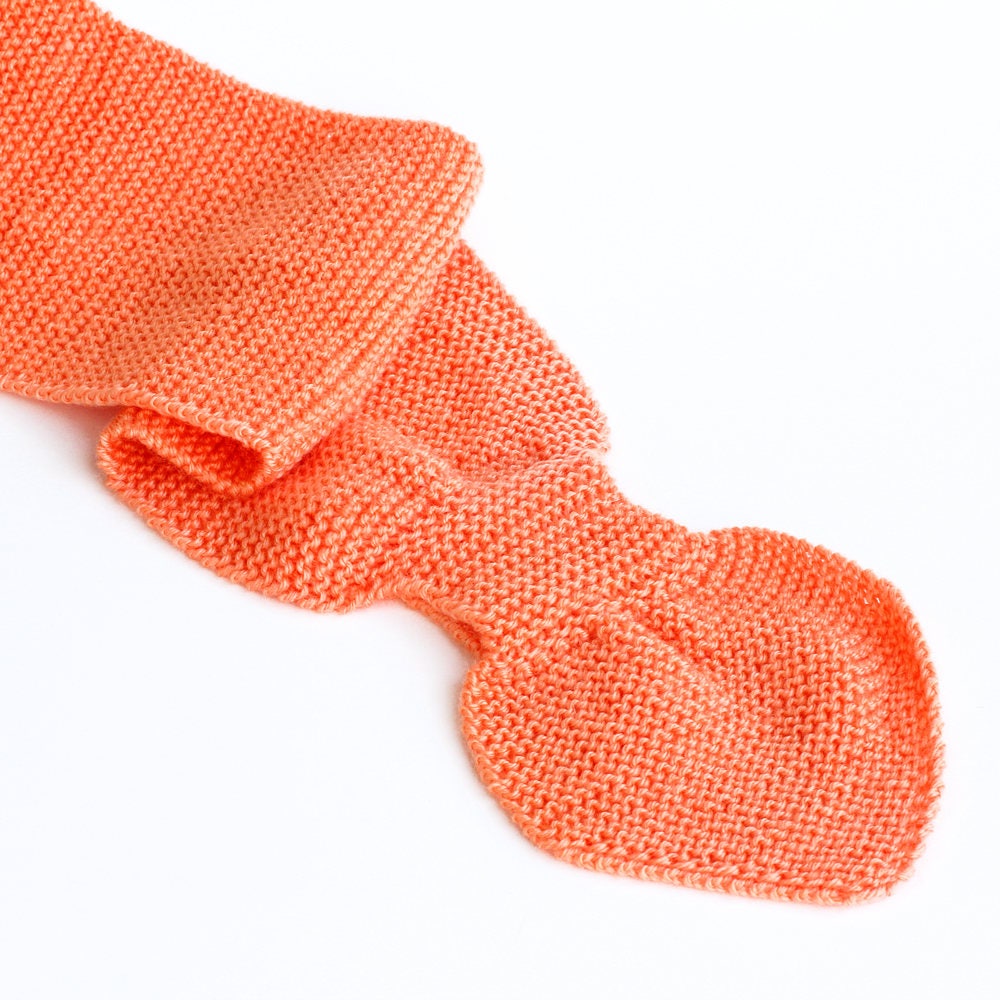 Kid's Hand Knit Orange Neck Scarf - Etsy