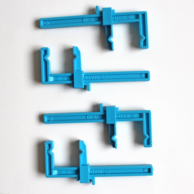 Small Adjustable Plastic Clamps. Set of 4 Mini C Clamps. Model | Etsy