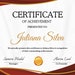 Printable Red Gold Certificate Template, Elegant Award Template ...