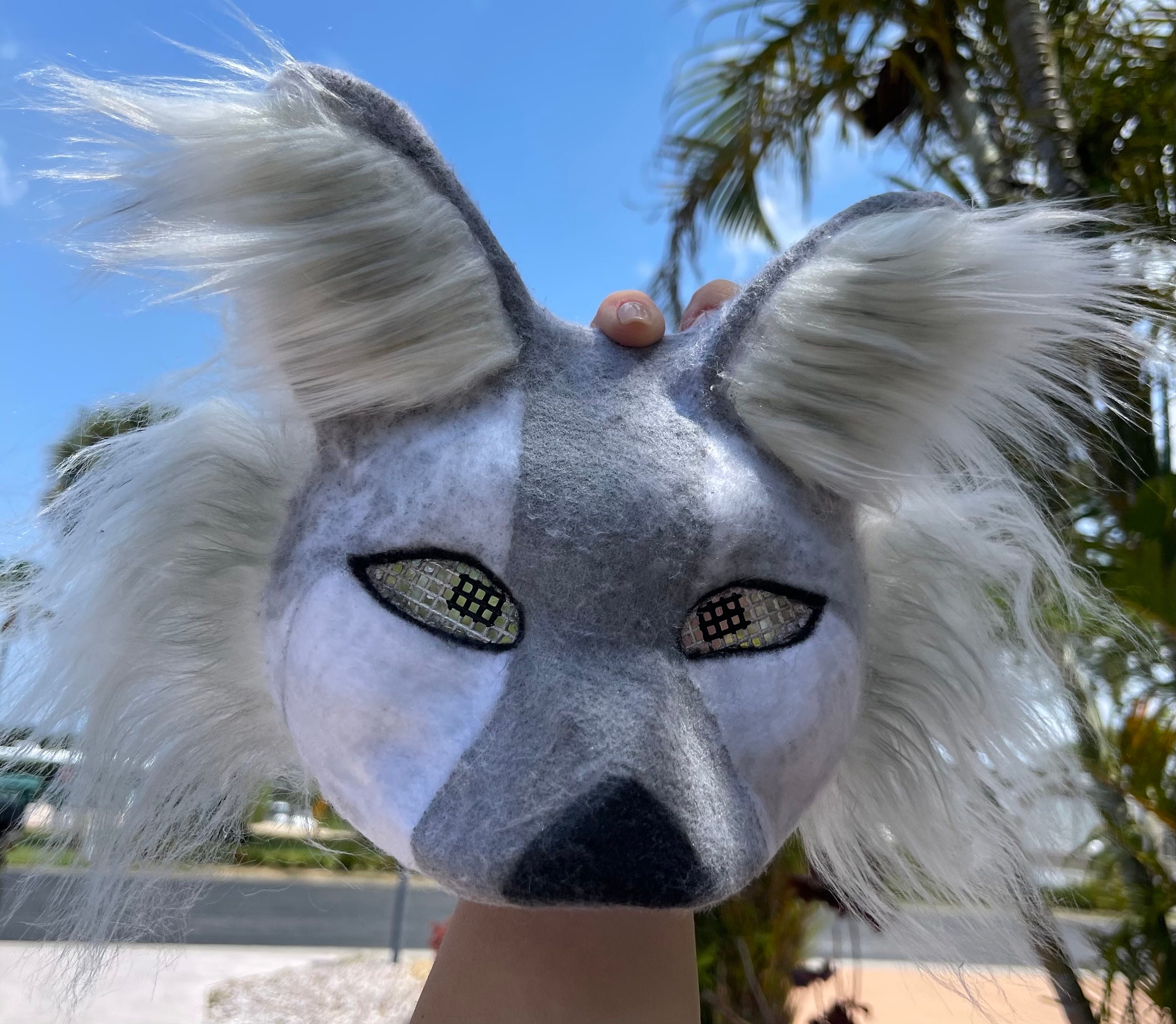 Rare Wolf Therian Mask . Furry Masks Hand Painted. Animal Masks. Unique ...