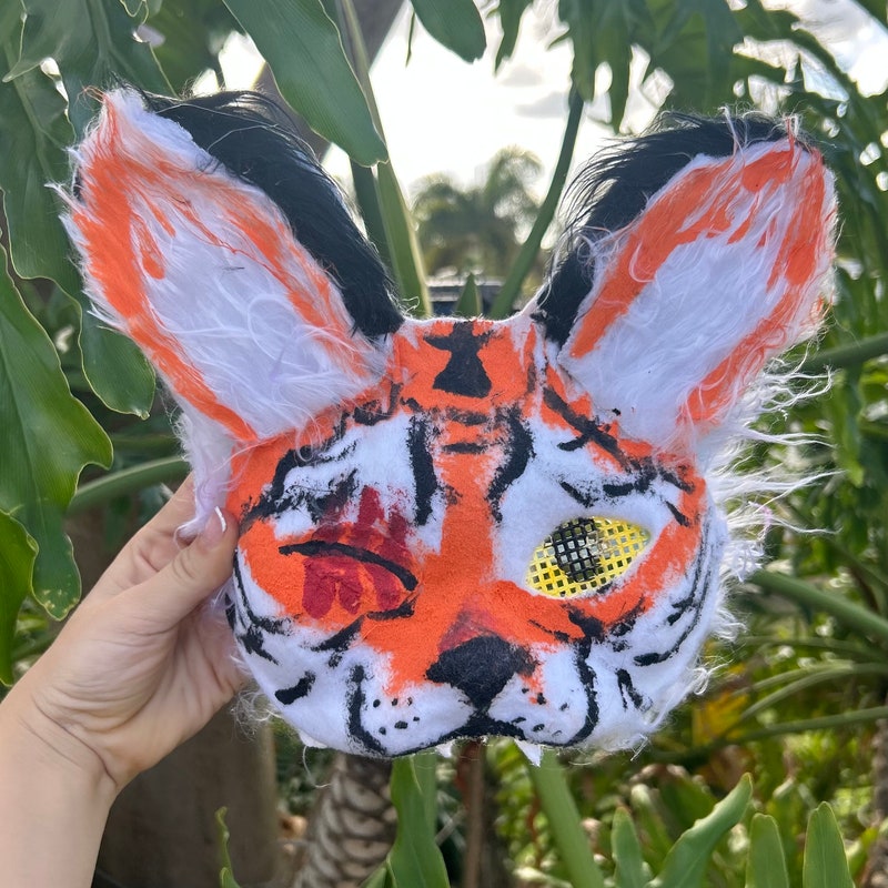 Tiger Therian Mask - Etsy