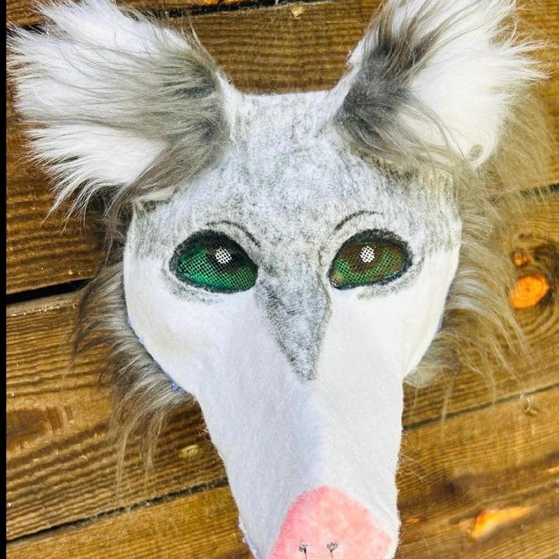 Furry Face Mask - Etsy