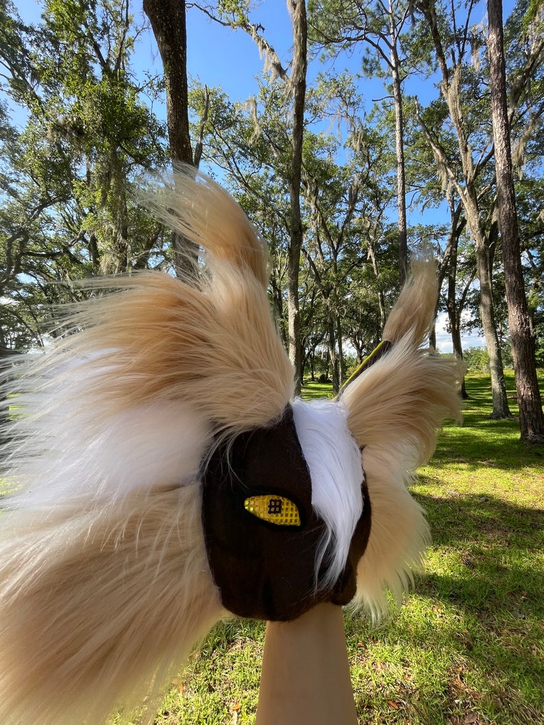 Rare Lynx Therian Mask . Fluffy and Furry Masks Hand Painted. Unique ...