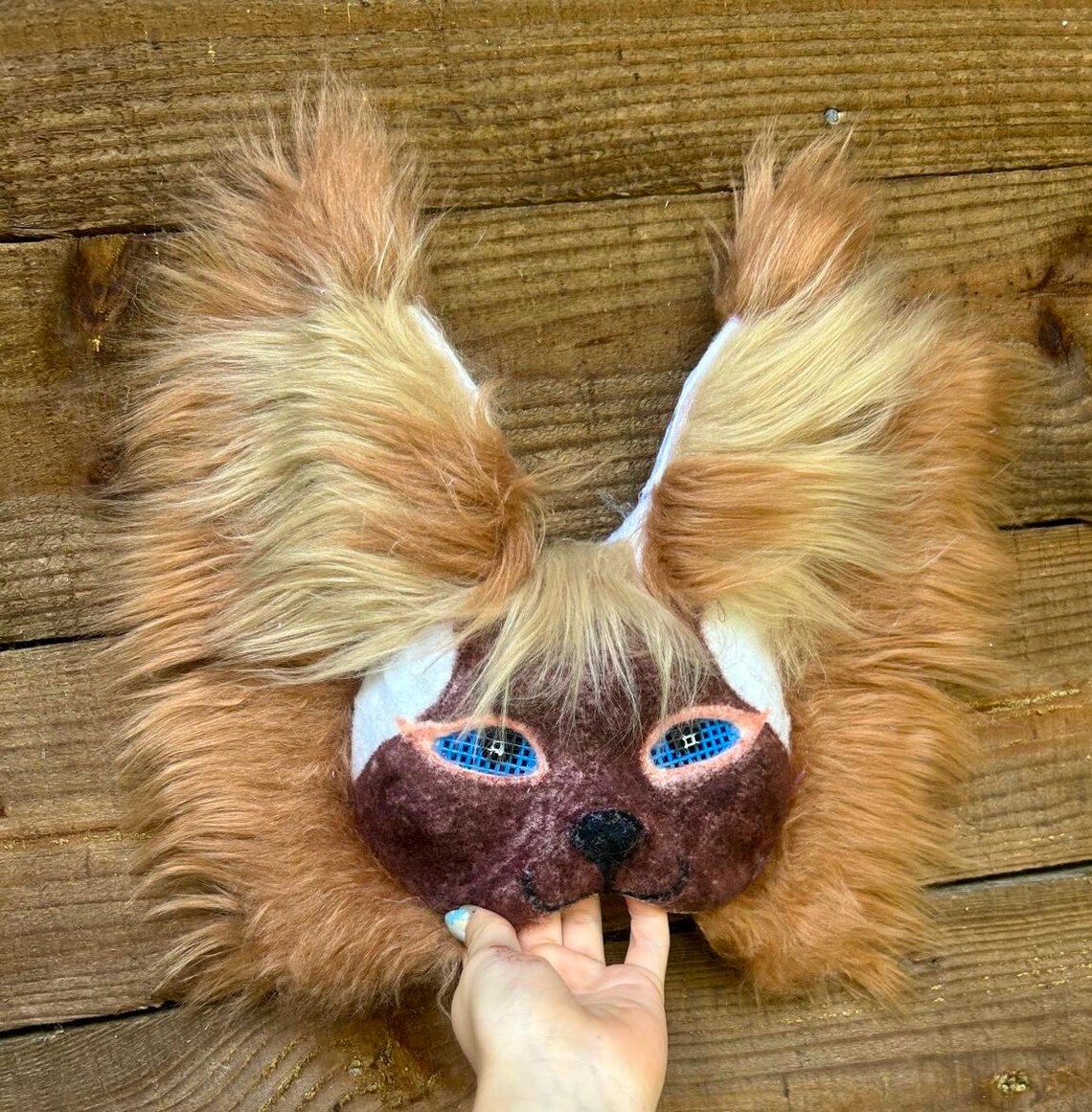 Rare Lynx Therian Mask . Fluffy and Furry Masks Hand Painted. Unique ...