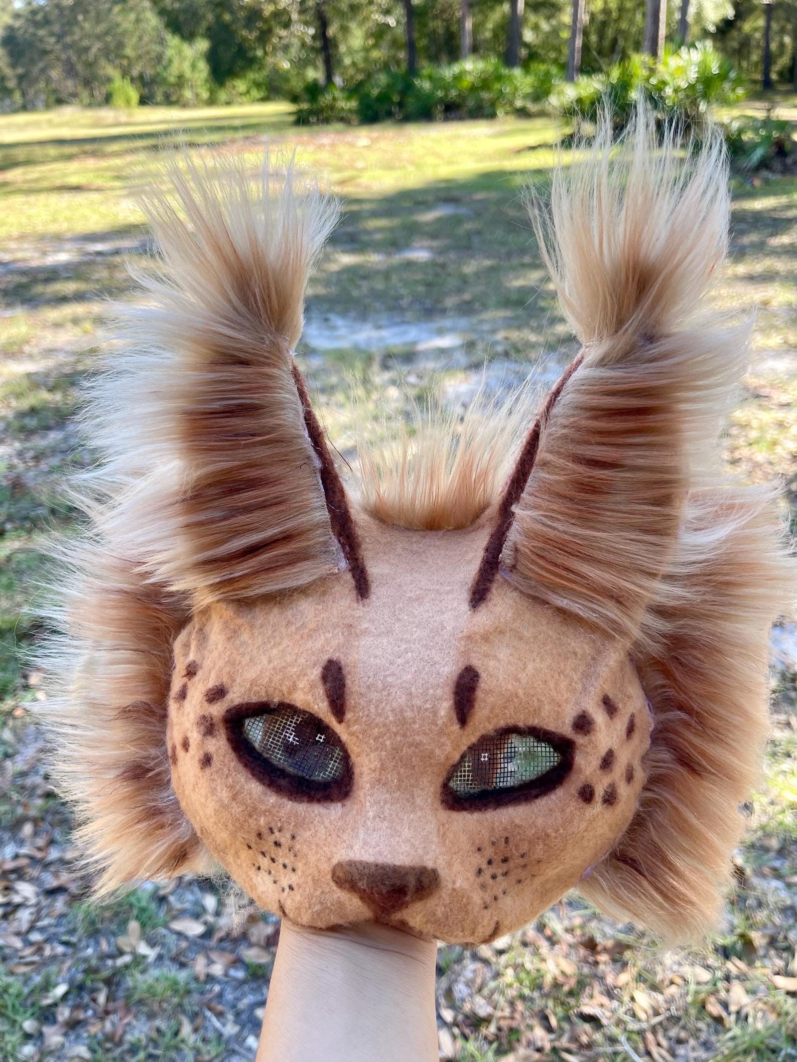 Rare CAT Therian Mask . Fluffy and Furry Masks Hand Painted. Unique ...