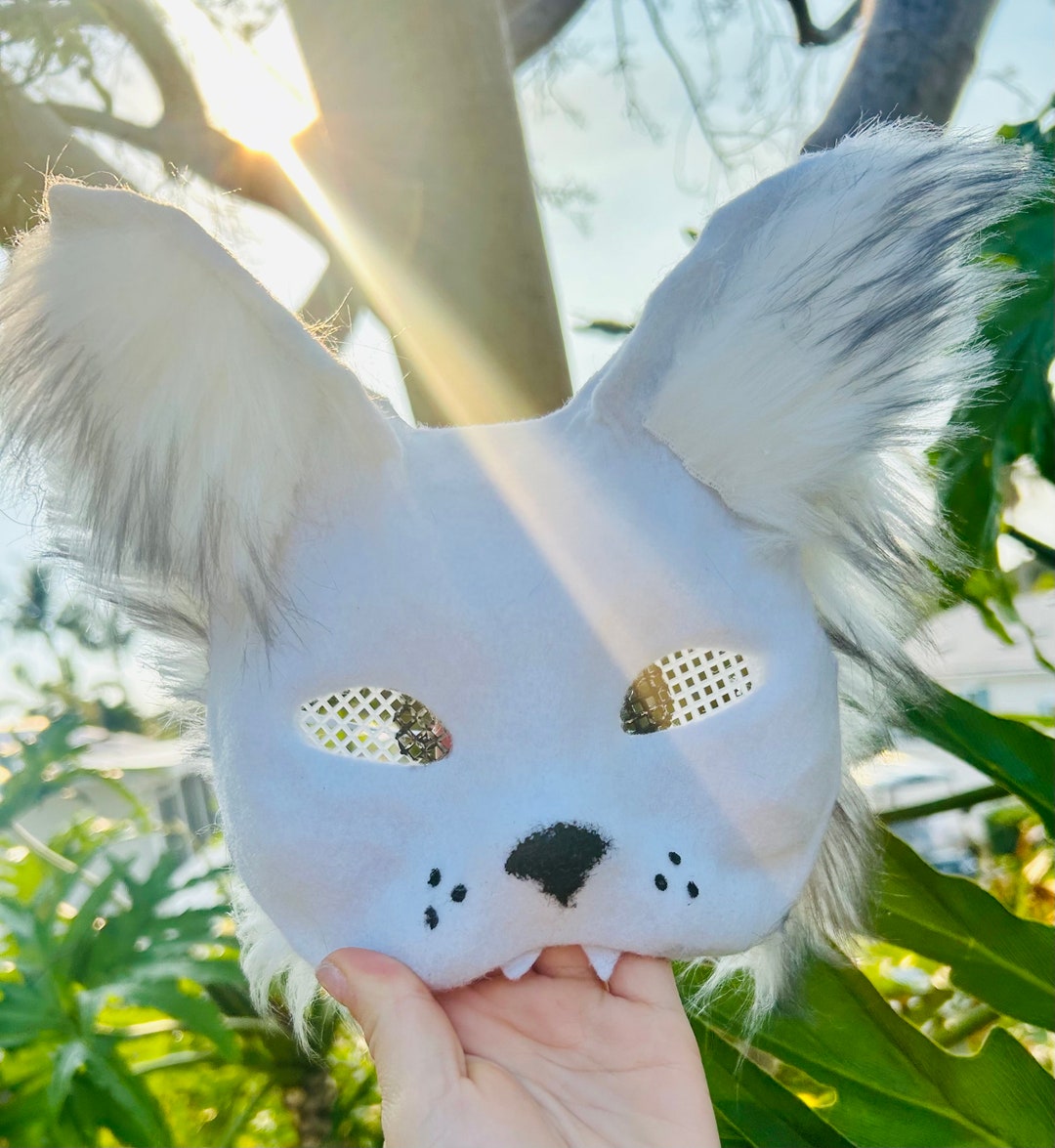 Artic Fox Therian Mask, Fluffy Furry Mask. Furry Masks, Animal Masks. Unique Custom Made Animal ...