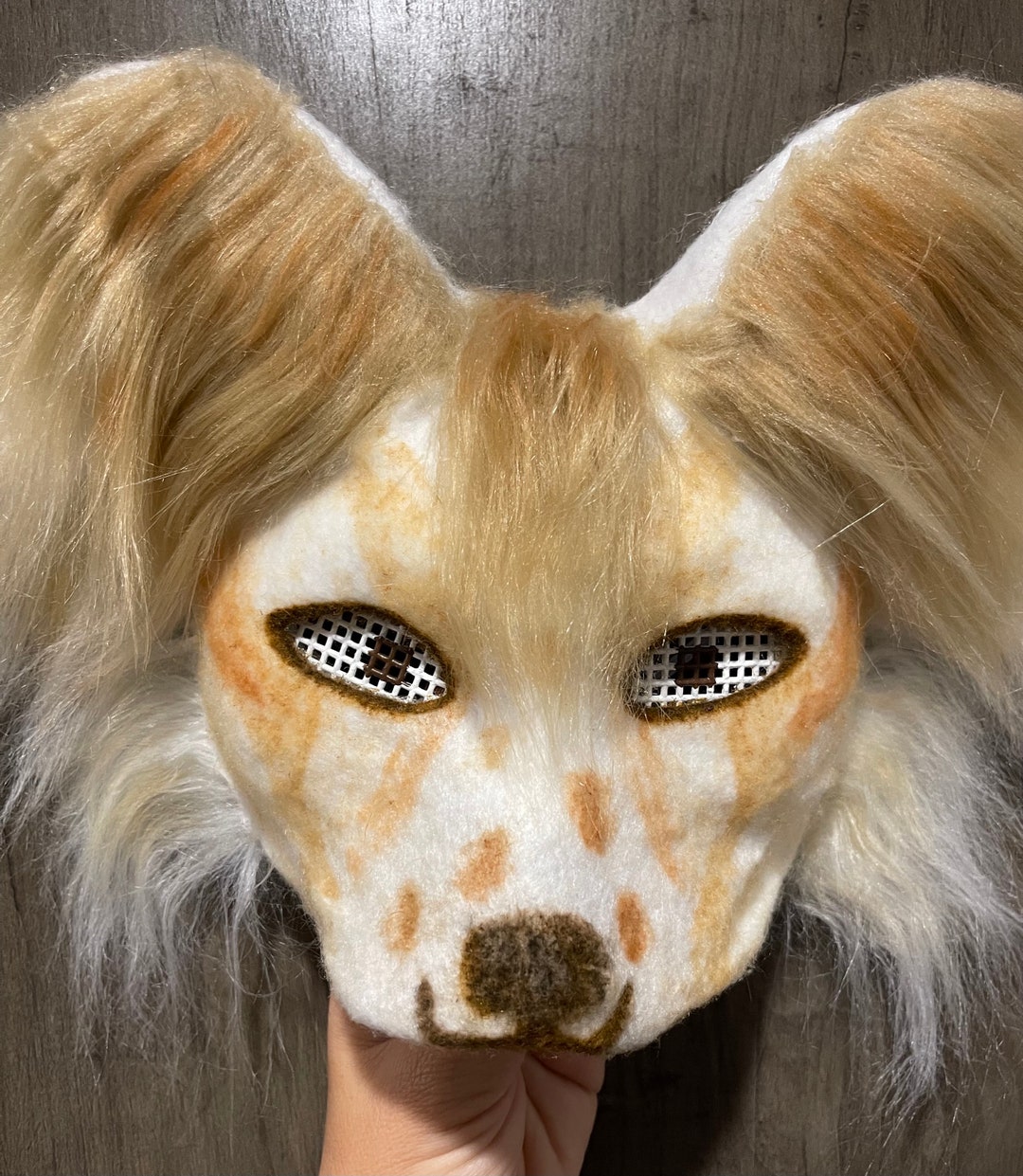 Rare Puppy Dog Therian Mask . Fluffy and Furry Masks Hand Painted ...