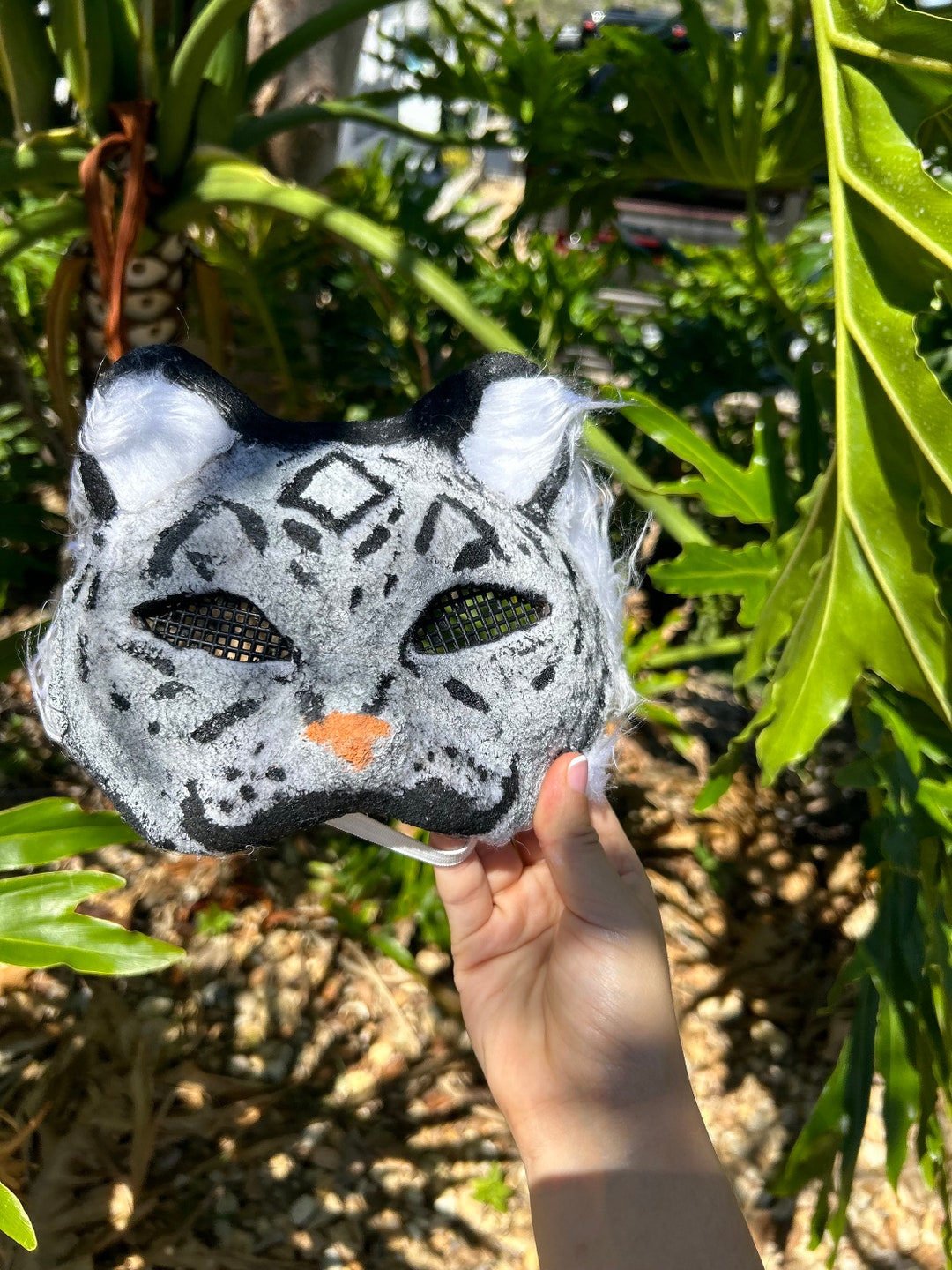 Gray Tiger Cat Mask. Therian Furry Mask. Custom Animal Masks. Unique ...