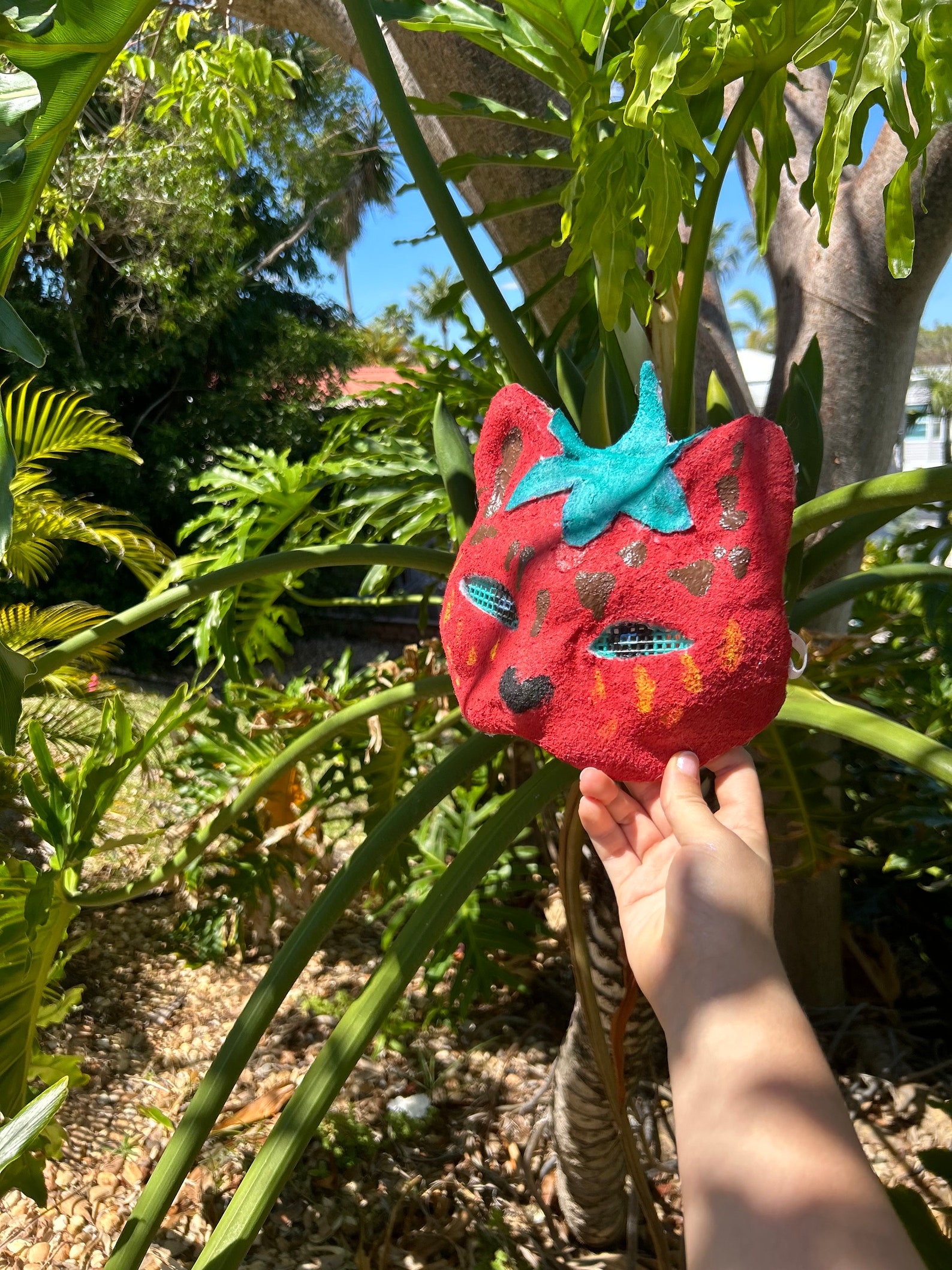 Strawberry Therian Masks, Furry Masks, Animal Masks. Unique Furry Masks ...