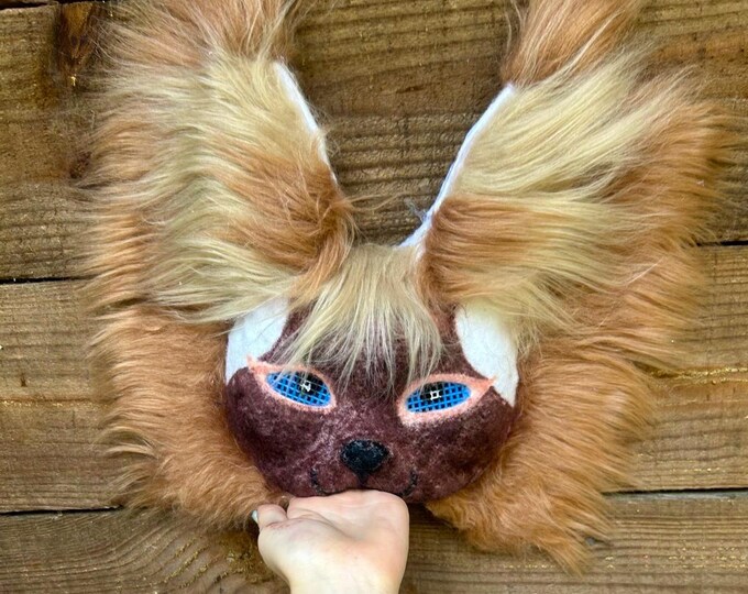 Pink & Blue Clown Animal Cat Mask - Etsy