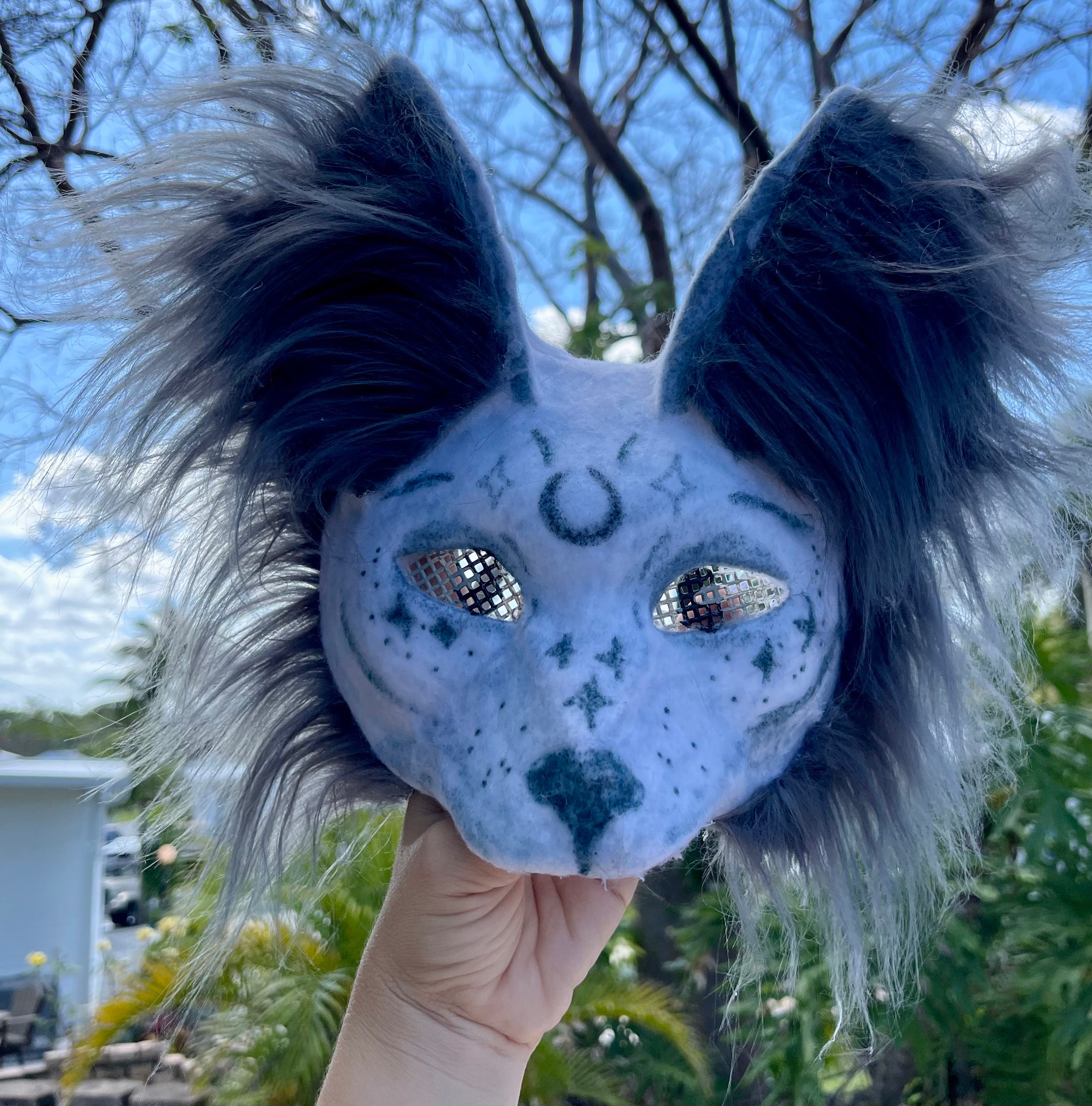 Rare Wolf Therian Mask . Furry Masks Hand Painted. Animal Masks. Unique ...