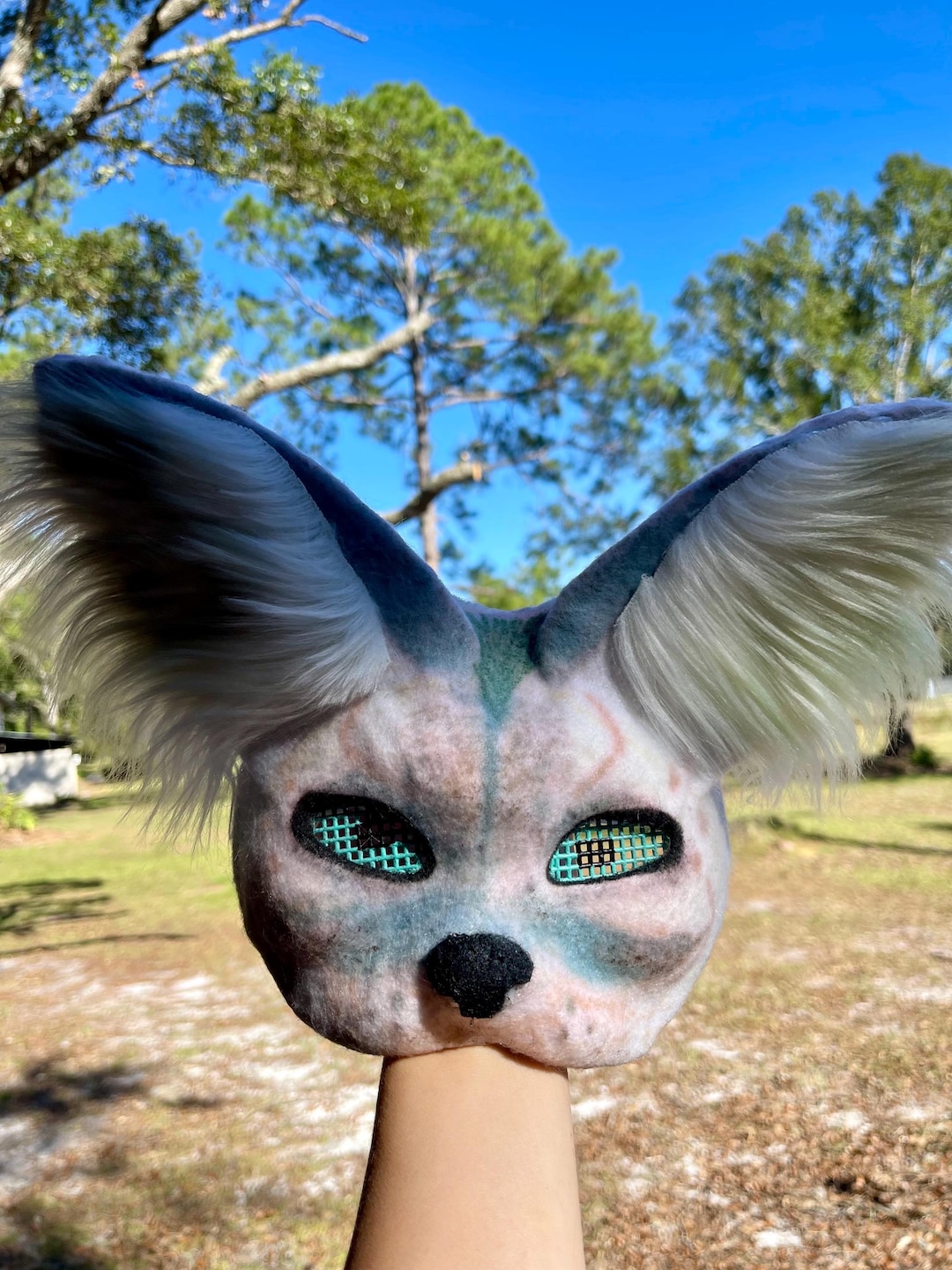 Fennec Fox Therian Mask . Furry Masks, Animal Masks. Unique Custom Made ...