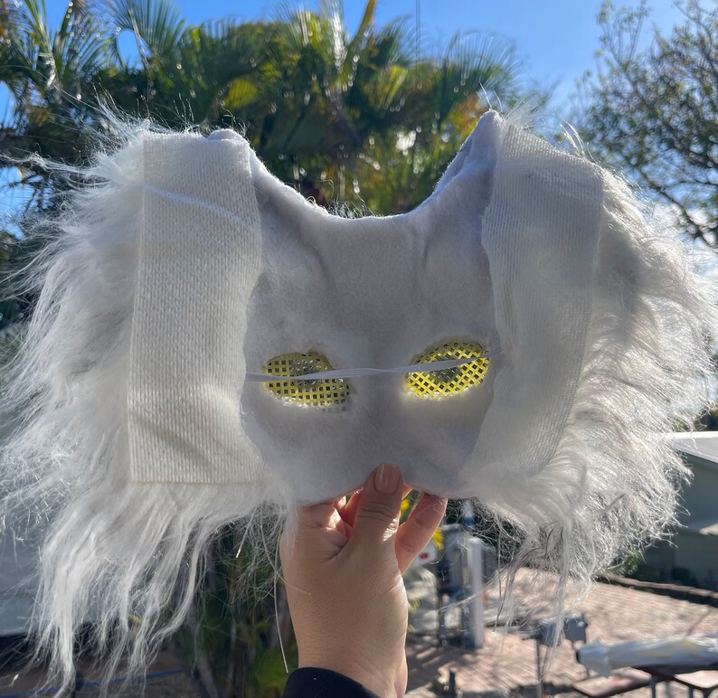 Rare CAT Therian Mask . Fluffy and Furry Masks Hand Painted. Animal ...