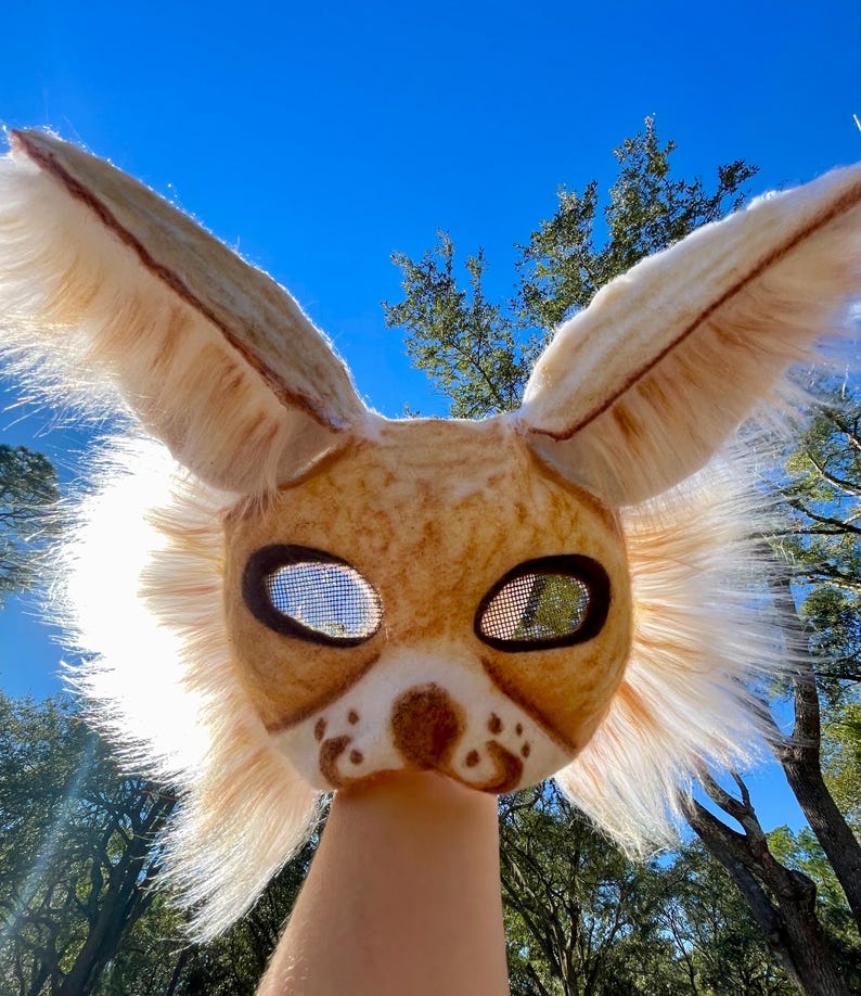 Rare CAT Therian Mask . Fluffy and Furry Masks Hand Painted. Unique ...