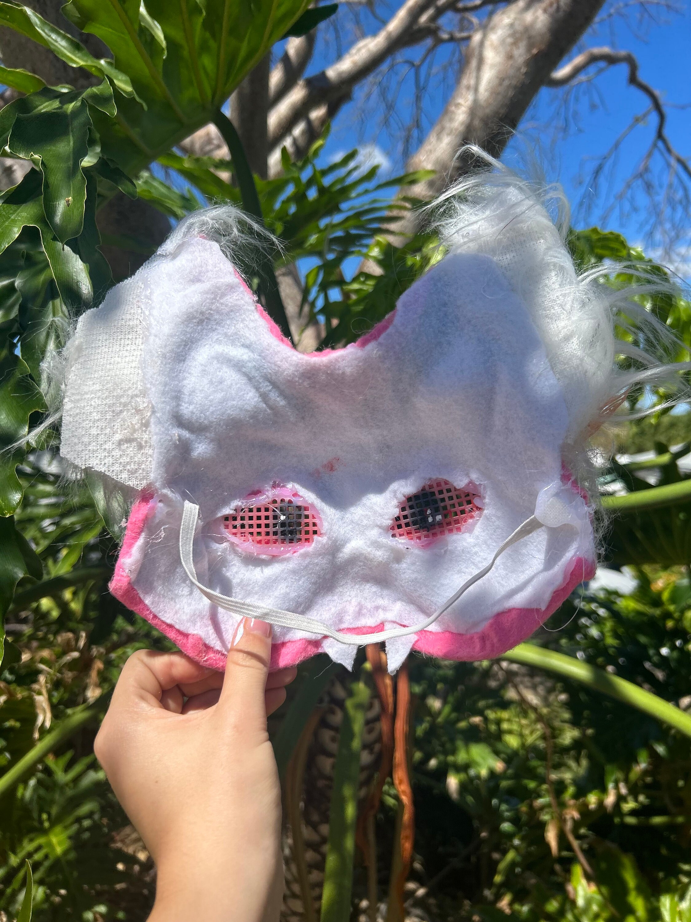 New Unique Pink Butterfly Therian Mask, Furry Masks, Animal Masks ...