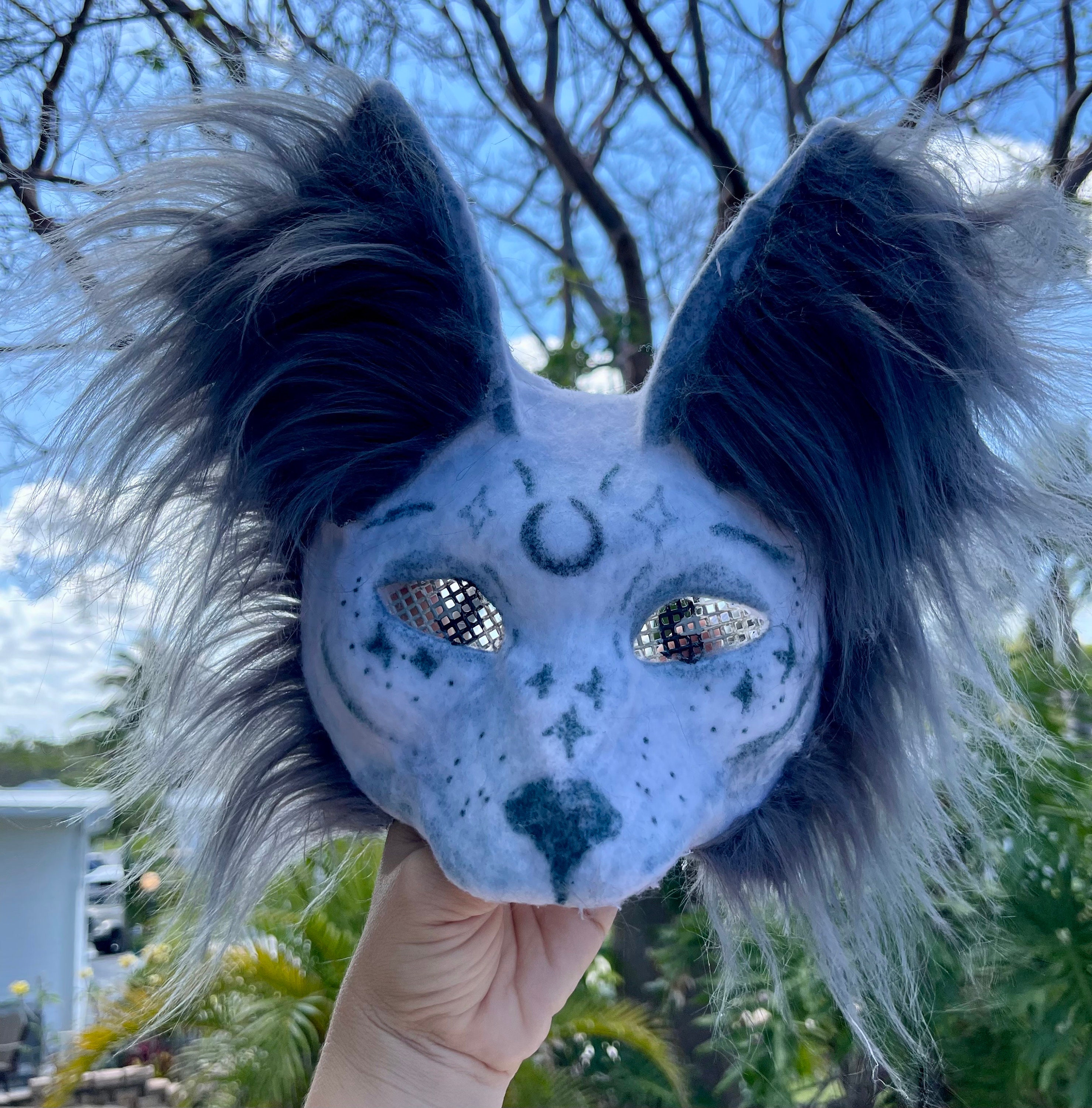 Rare Wolf Therian Mask . Furry Masks Hand Painted. Animal Masks. Unique ...