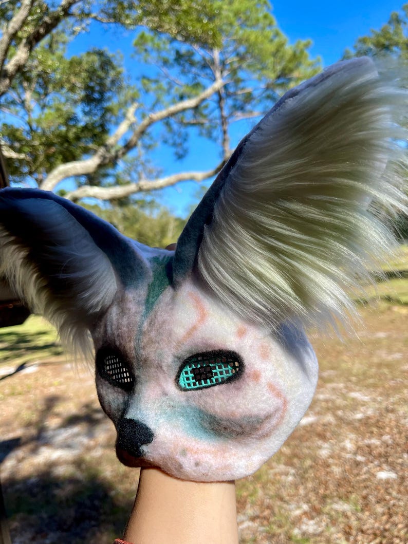 Fennec Fox Therian Mask . Furry Masks, Animal Masks. Unique Custom Made ...