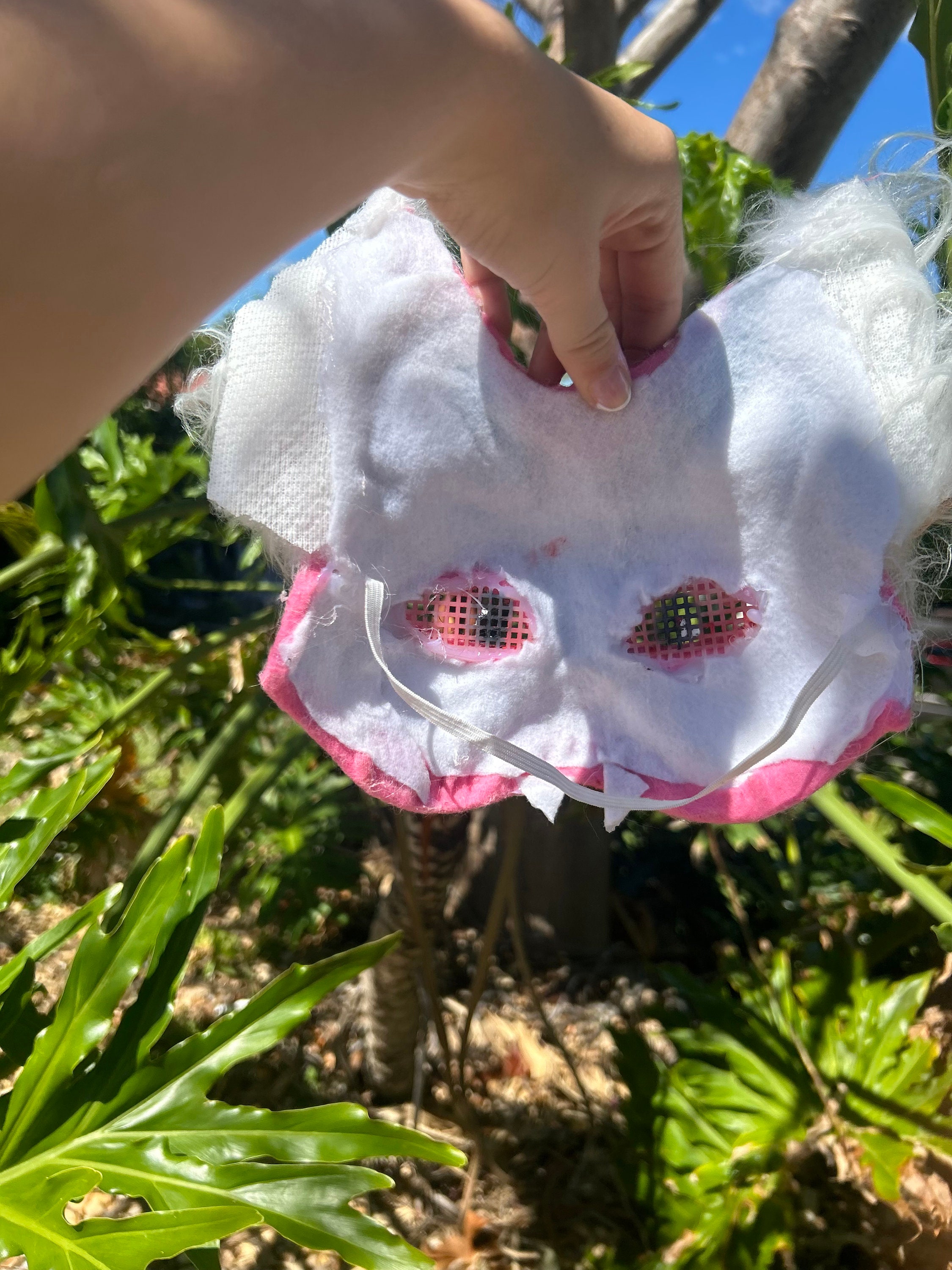 New Unique Pink Butterfly Therian Mask, Furry Masks, Animal Masks ...
