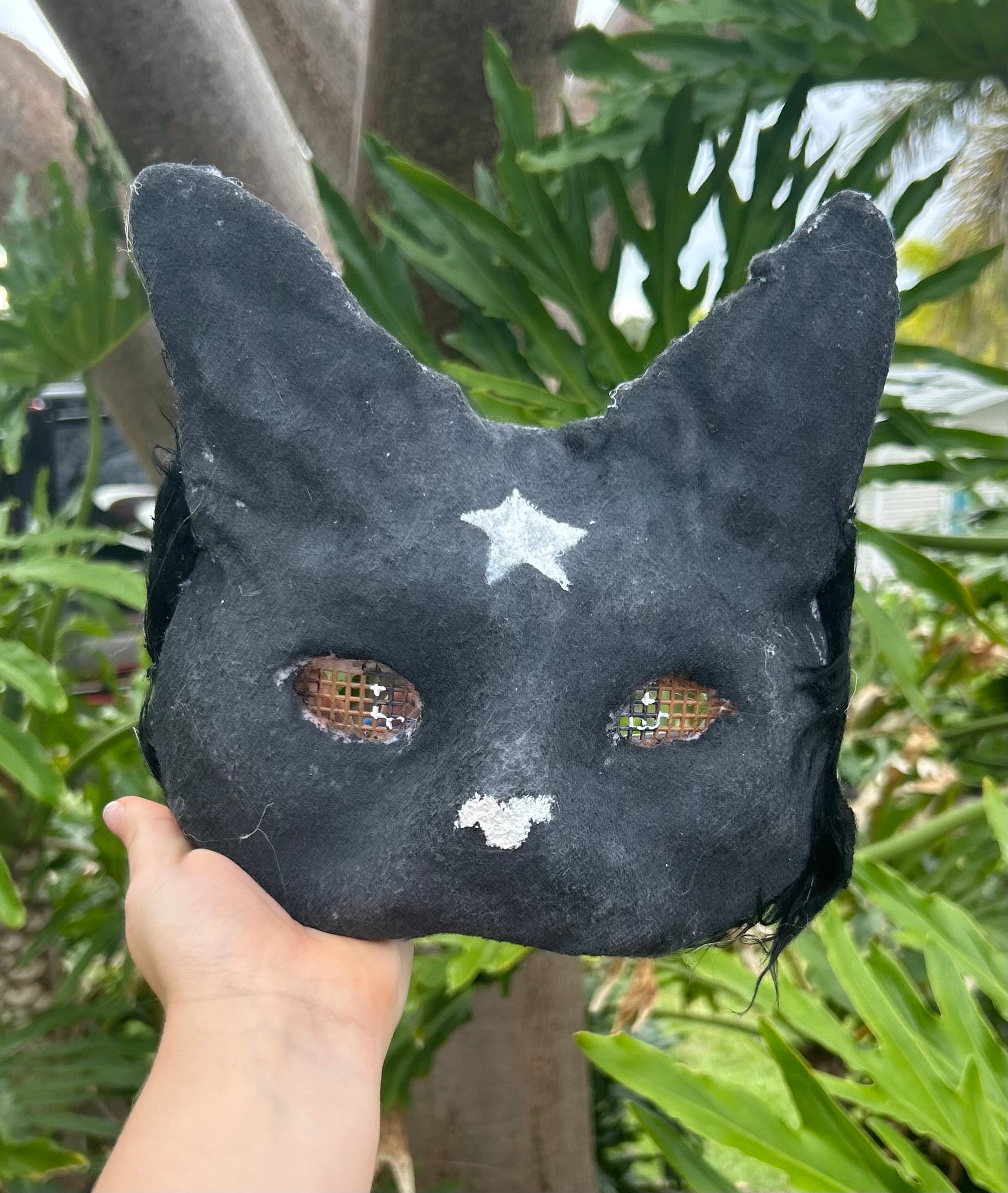 Black Panther Cat Therian Mask . Furry Masks, Animal Masks. Unique ...