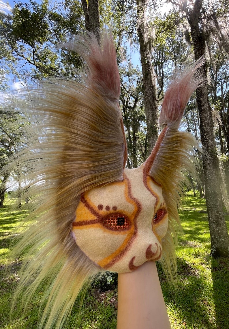 Rare Lynx Therian Mask . Fluffy and Furry Masks Hand Painted. Unique ...