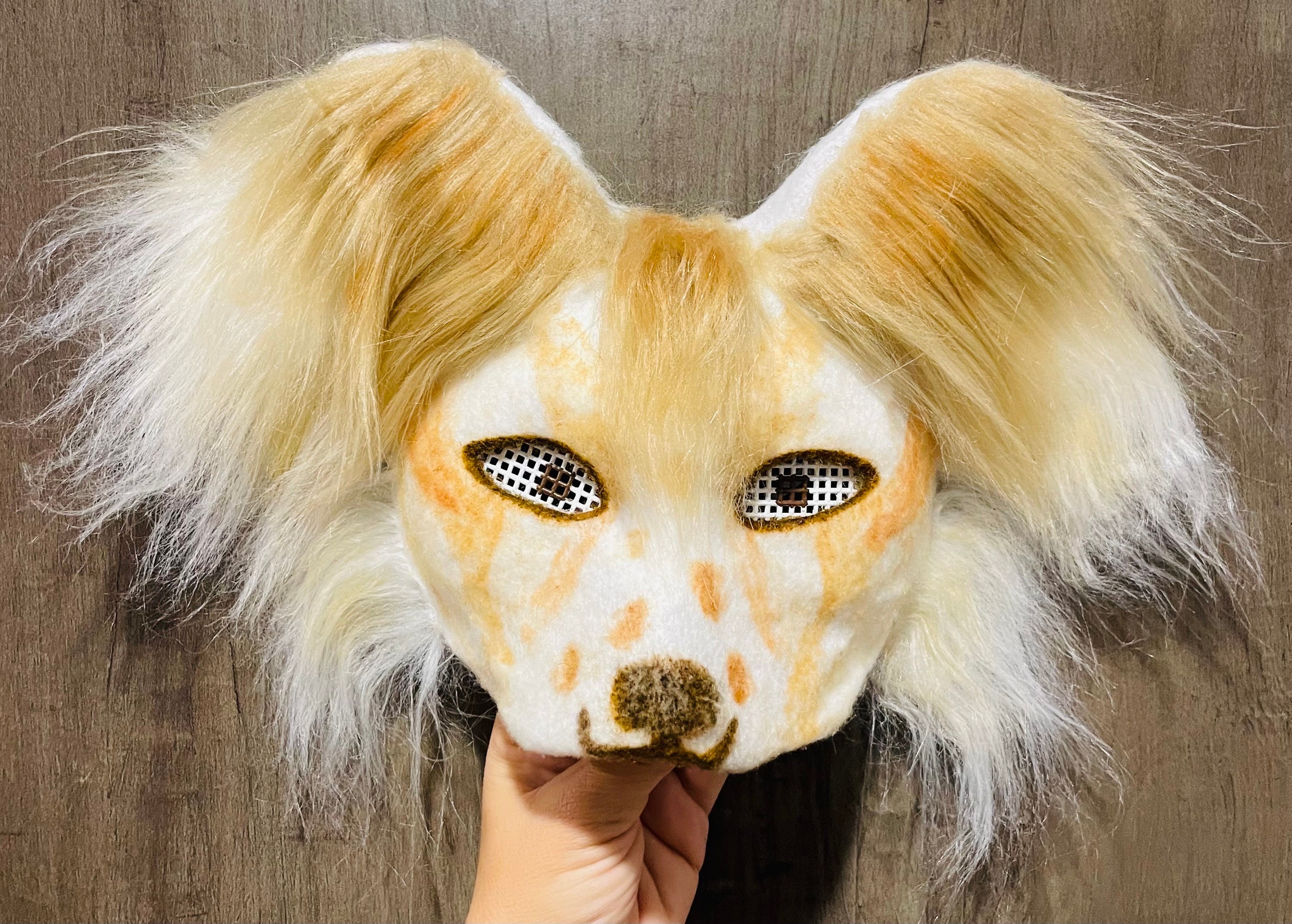 Rare Puppy Dog Therian Mask . Fluffy and Furry Masks Hand Painted ...