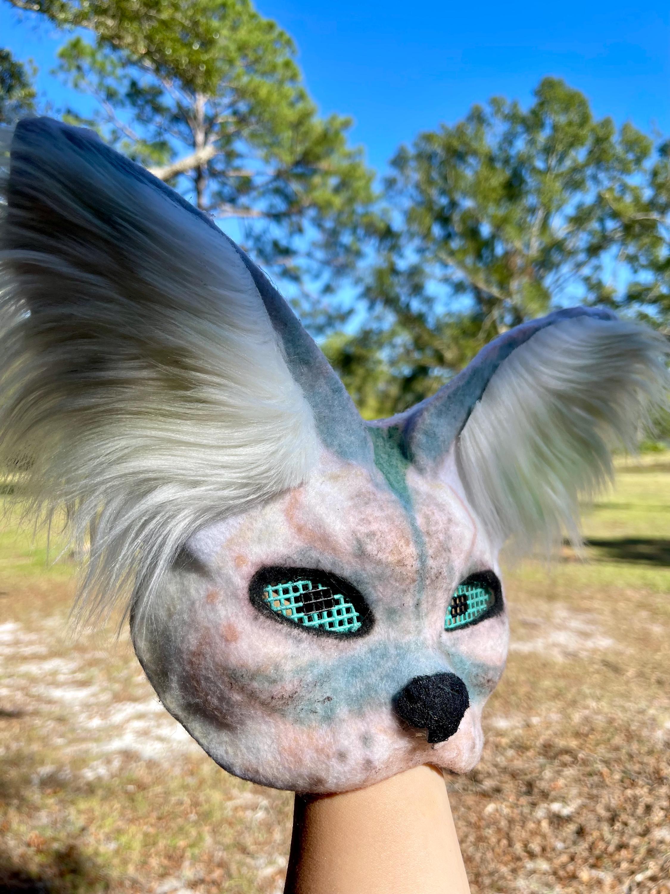 Fennec Fox Therian Mask . Furry Masks, Animal Masks. Unique Custom Made ...