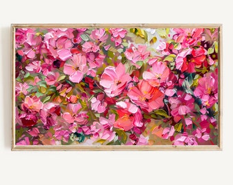 Blue and Yellow Wild Flowers Frame TV Art | Samsung Frame TV | Digital ...