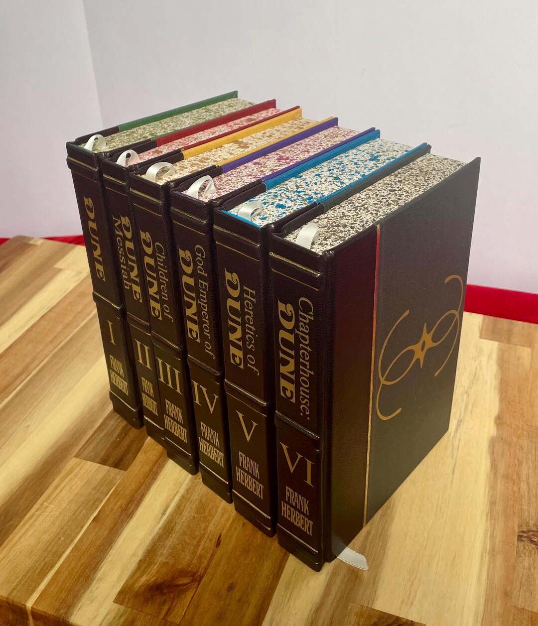 Dune Series Complete 6 Book Set - Frank Herbert - Leatherbound ...