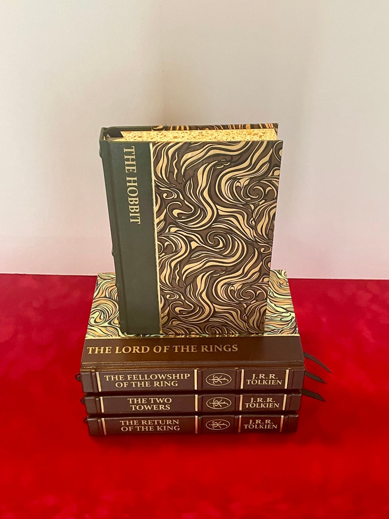 The Hobbit & Lord of the Rings Set - Leatherbound - Handcrafted New ...