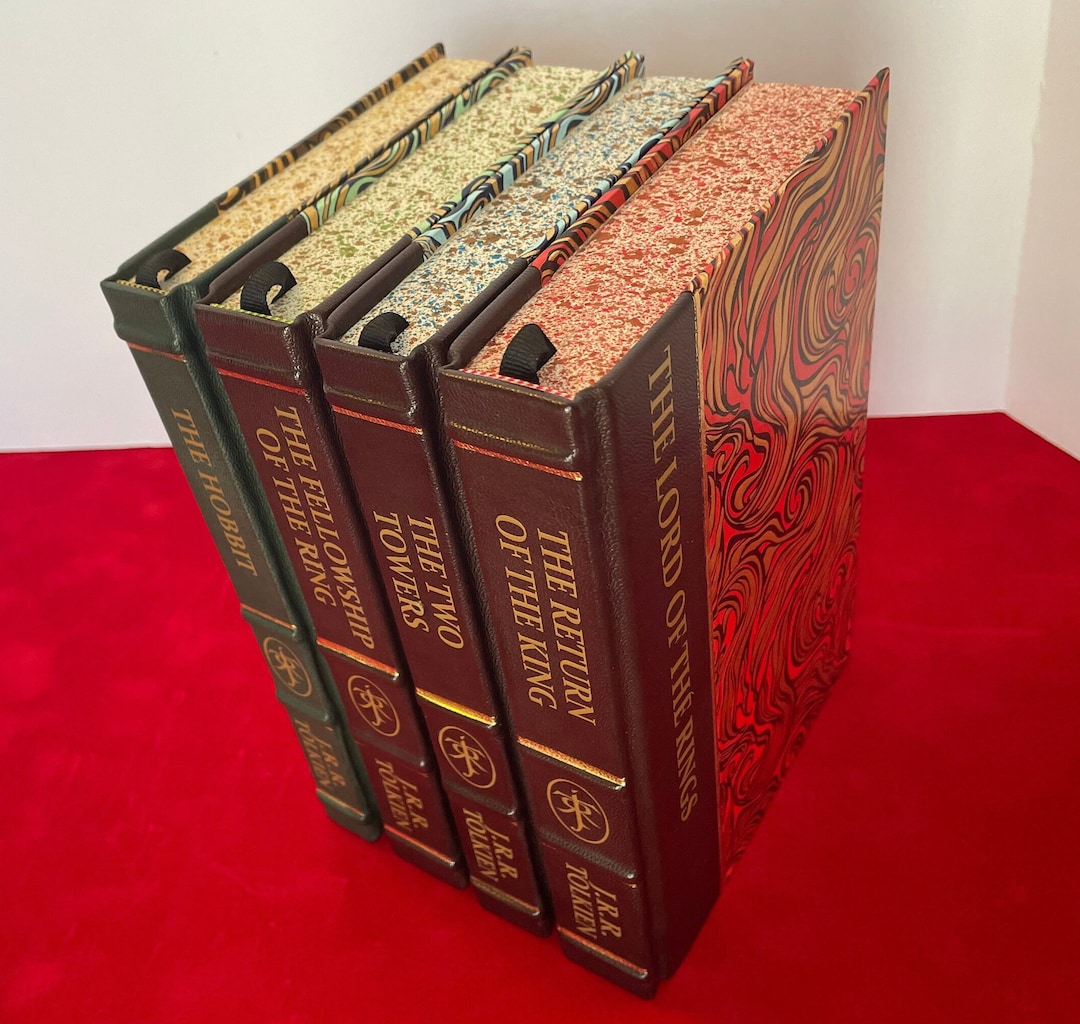 The Hobbit & Lord of the Rings Set - Leatherbound - Handcrafted New ...