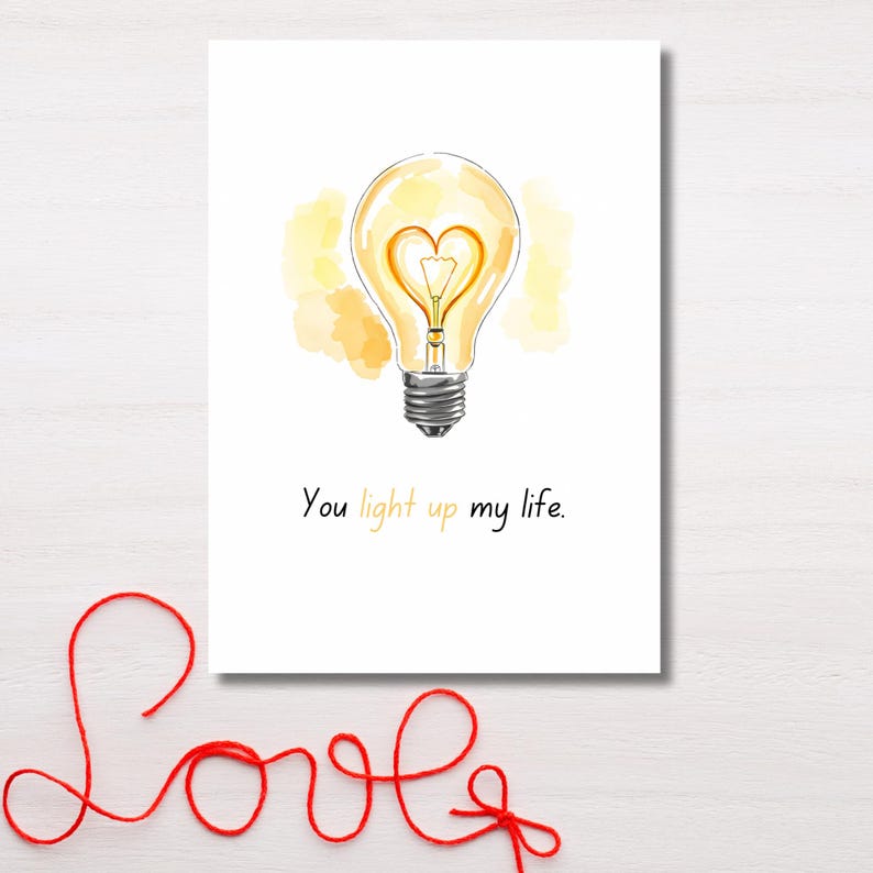 Printable Valentines Card Love Card Minimalistic Design Funny Greeting ...