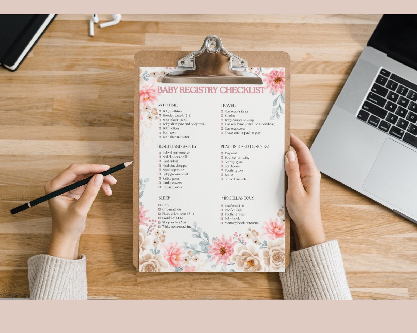 Complete Baby Registry Checklist Printable Baby Registry Instant ...