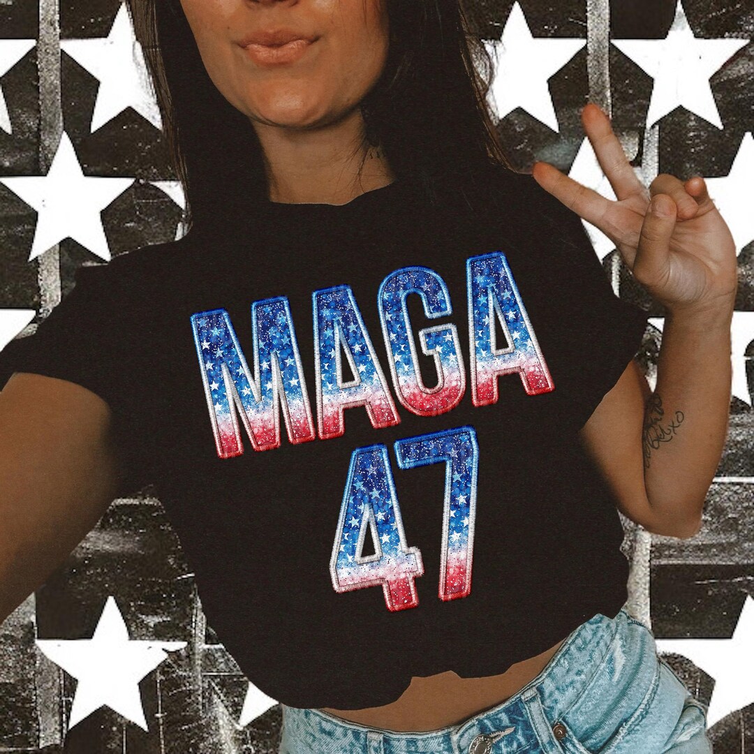 MAGA 47 Faux Embroidery Sequin Ombré | 300 DPI Digital Download PNG - Etsy