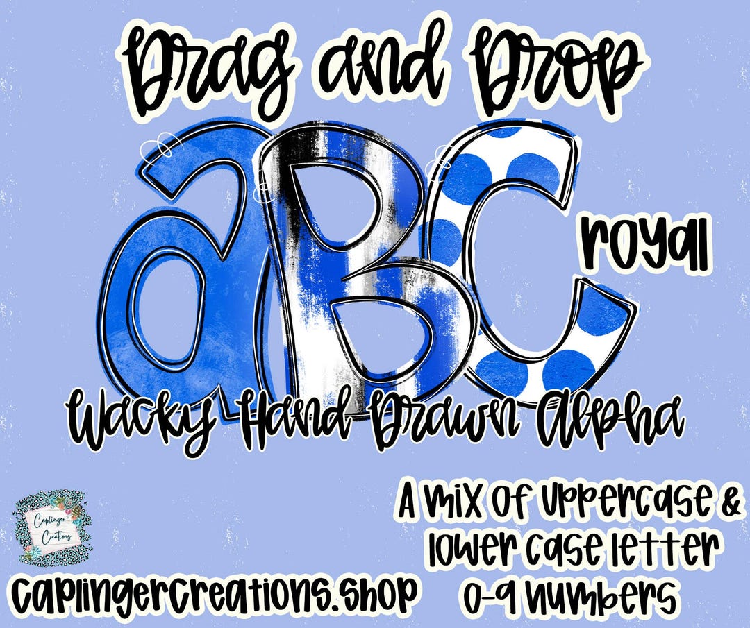 ROYAL = Wacky Spirt - Includes A Mix of Uppercase and Lowercase A-Z ...