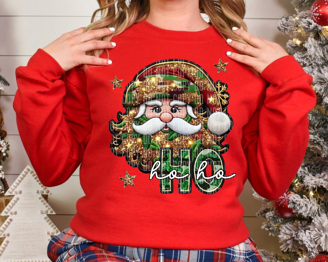 Camo Santa | 300 DPI Digital Download PNG - Etsy UK
