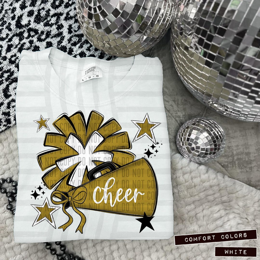 Cheer - CRIMSON - Pom/megaphone/stars | 300 DPI Digital Download PNG - Etsy