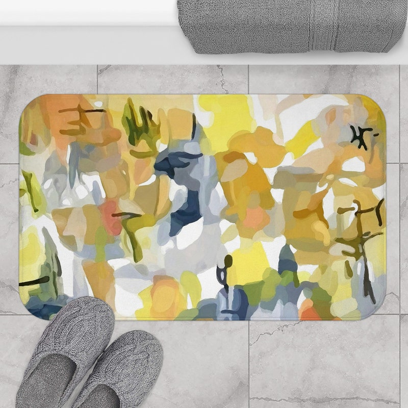 Yellow Bath Mat - Etsy