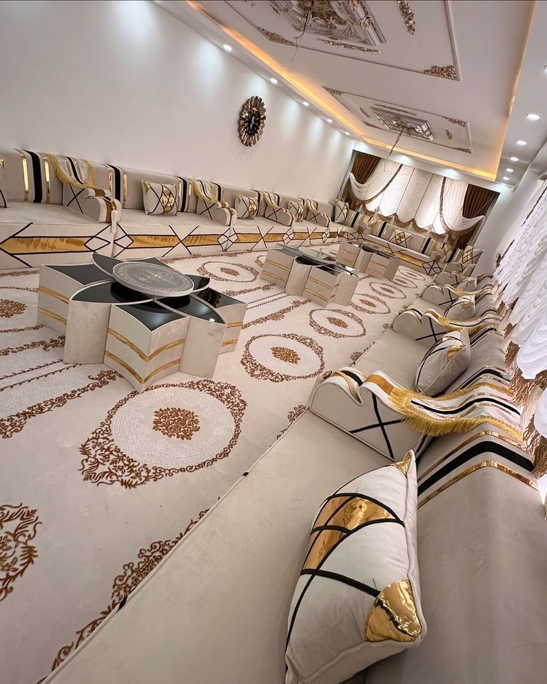 We Make Custom Design Furniture, U Shaped Arabic Sofa Set, Moroccan ...