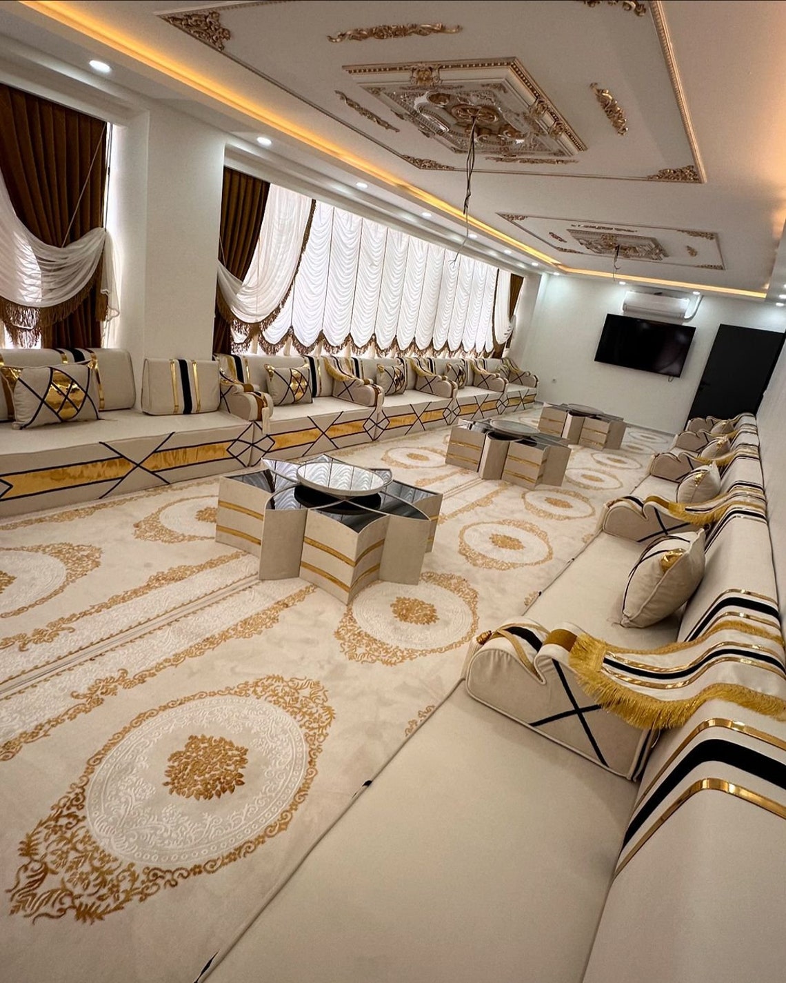 We Make Custom Design Furniture, U Shaped Arabic Sofa Set, Moroccan ...